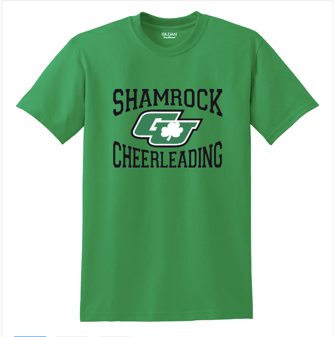 Shamrock Cheerleading tee – Cheeky Chic Customs